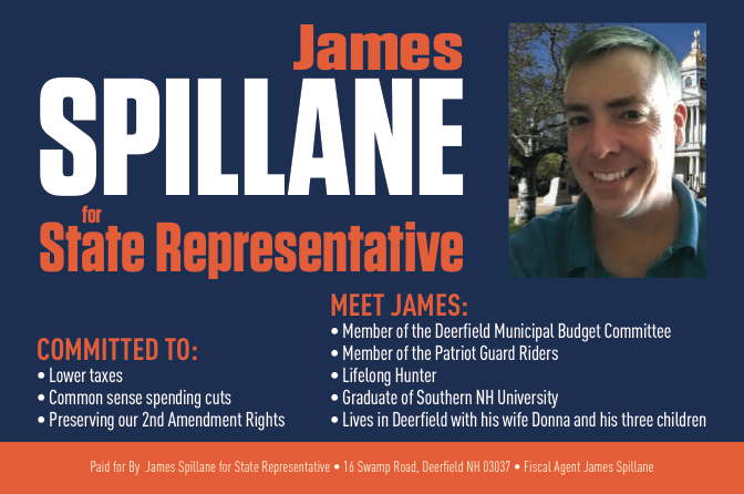Campaign Literature and Signs | James Spillane for NH State Representative